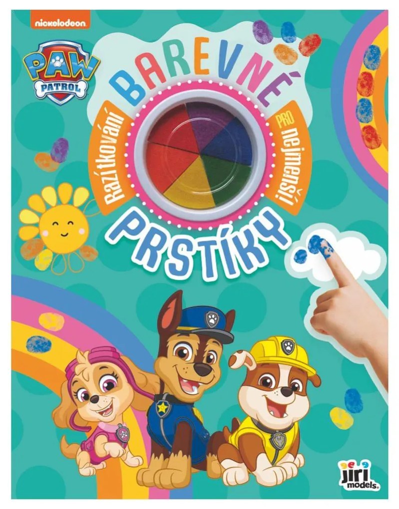 Sešit Barevné prstíky Tlapková patrola/Paw patrol s prstovými barvami 23x30cm
