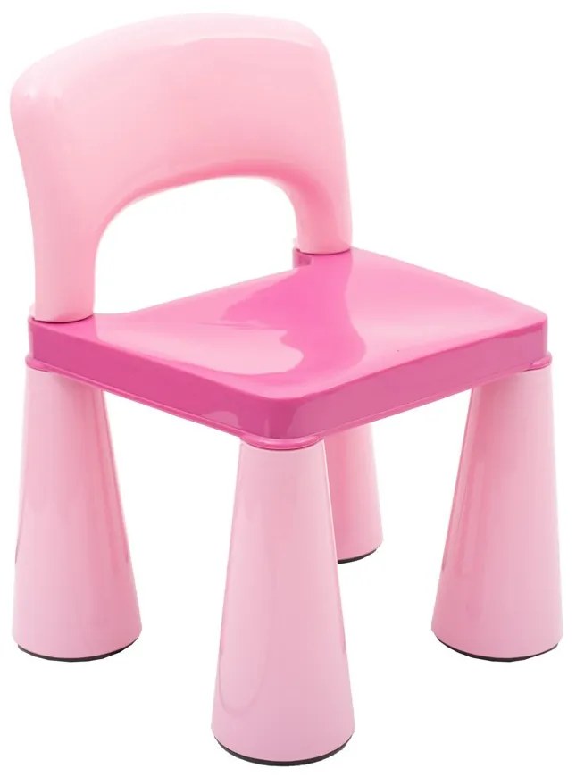 NEW BABY dětská sada stoleček a dvě židličky růžová