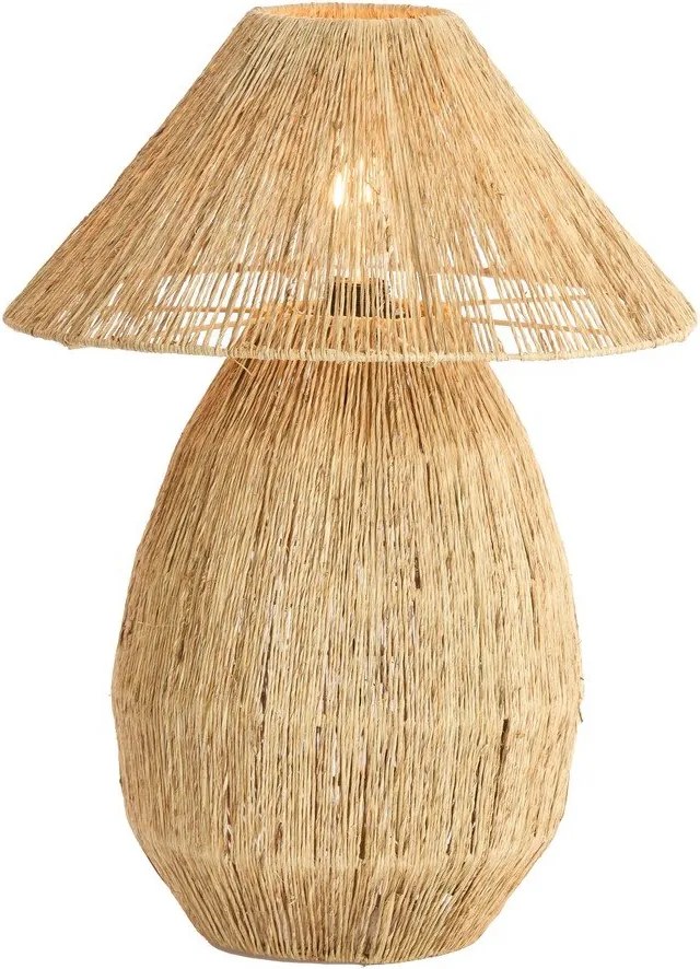 Stolní lampa v přírodní barvě se stínidlem z juty (výška 55 cm) Maruva – Light & Living