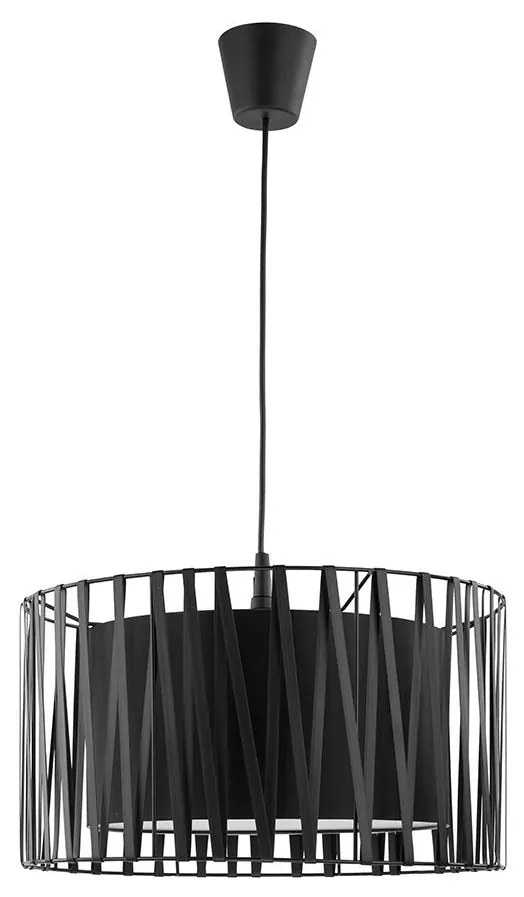 TK Lighting | Lustr na lanku HARMONY BLACK 1xE27/60W/230V | TK1654