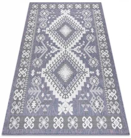 Dywany Luszczow Kusový koberec SISAL SION aztécký 3007 modrý / růžový / ecru Rozměr koberce: 160 x 220 cm
