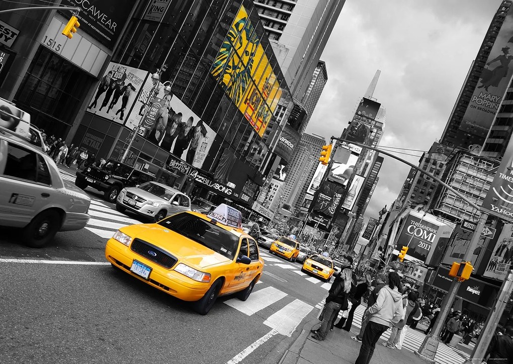 Vliesová fototapeta na zed' Newyorské Taxi | 155 x 110 cm | DFTNM2626