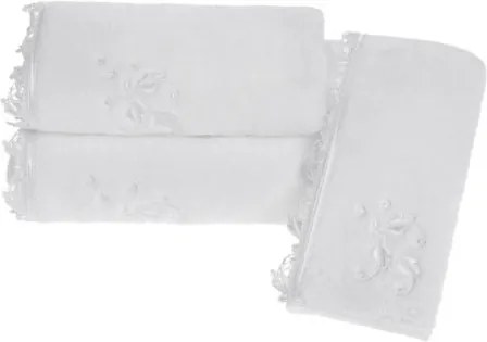 Soft Cotton Luxusní ručník NAKKAS 50x100 cm Bílá, 580 gr / m², Česaná prémiová bavlna 100%