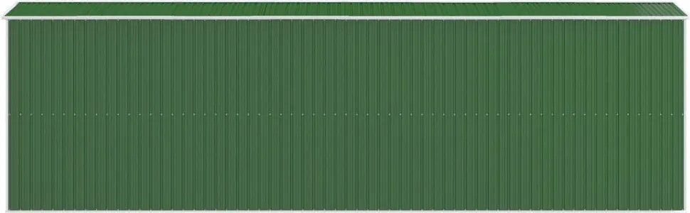 Zahradní kůlna zelená 192x606x223 cm pozinkovaná ocel 3147432