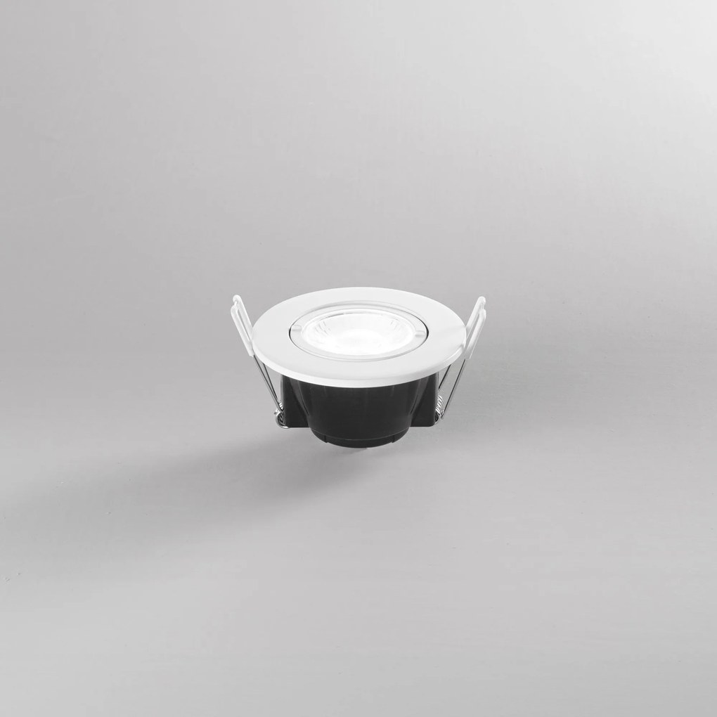 FAN INC-GLOW-R90 Zápustné venkovní svítidlo LED Glow, černé, 6 W, 600 lm, CCT stmívatelné, IP65, 8,05 x 4,9 cm - FANEUROPE