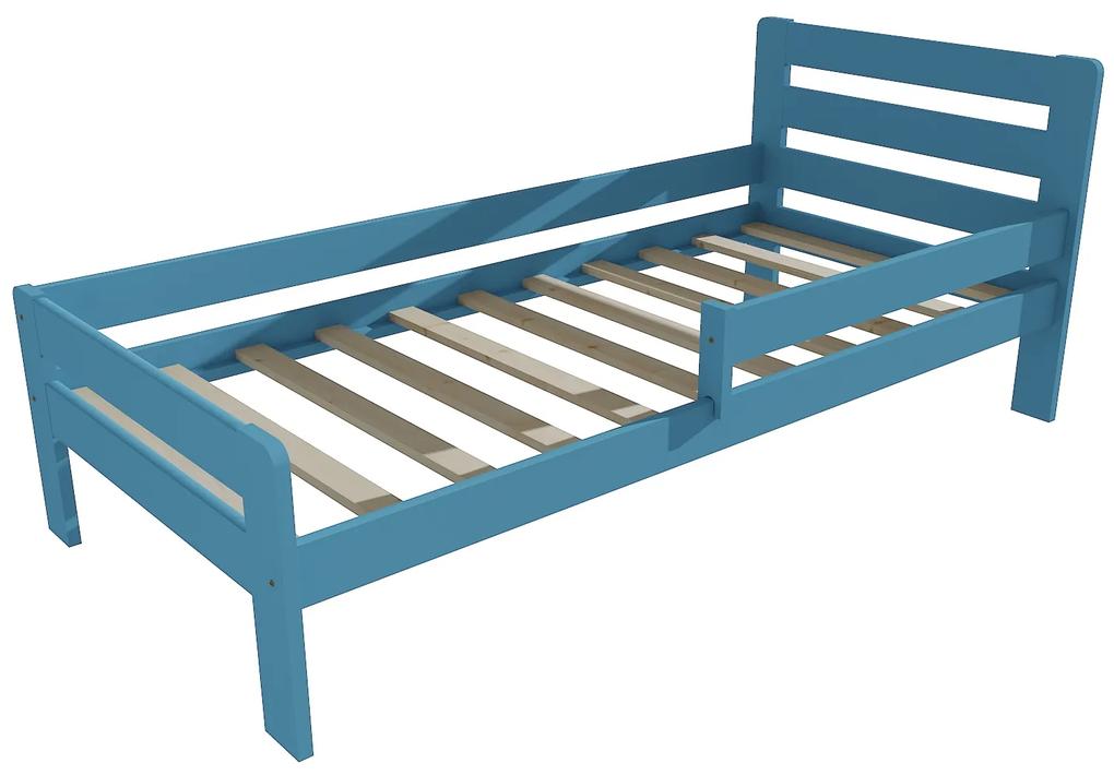 Vomaks Dětská postel se zábranou VMK001C KIDS Rozměr: 120 x 200 cm, Barva: barva modrá