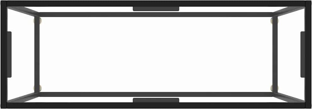 Konzolový stolek průhledný 100 x 35 x 75 cm tvrzené sklo 322811