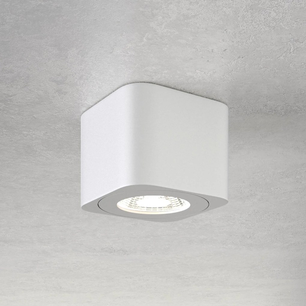 Hranaté LED svítidlo downlight Palmi v bílé barvě