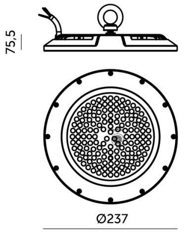 LED Průmyslové technické svítidlo GRAZA HIGHBAY LED/100W/230V 4000K IP65