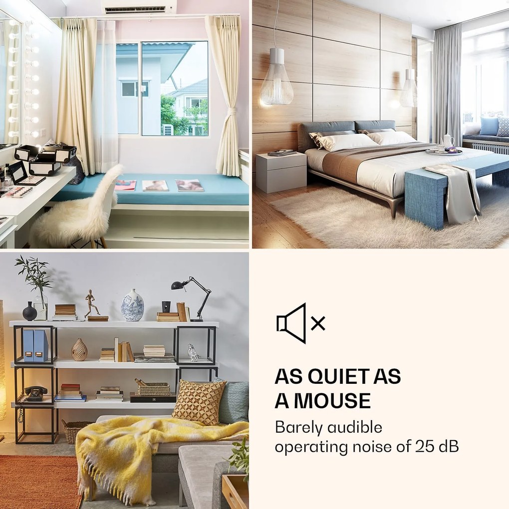 Klarstein Happy Hour 33, minibar, 33 l, 5-15 °C, energetická třída G, tichý, 25 dB, LED osvětlení, černý