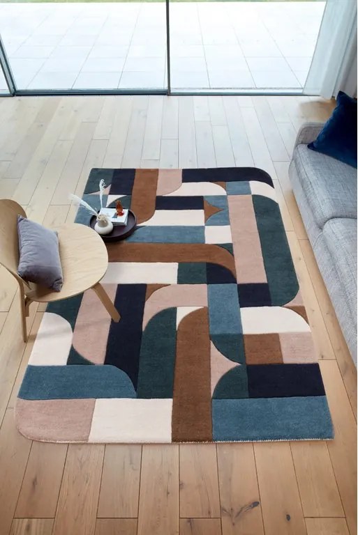 Tribeca Design Kusový koberec Blondie Klotski Teal Rozměry: 120x170 cm