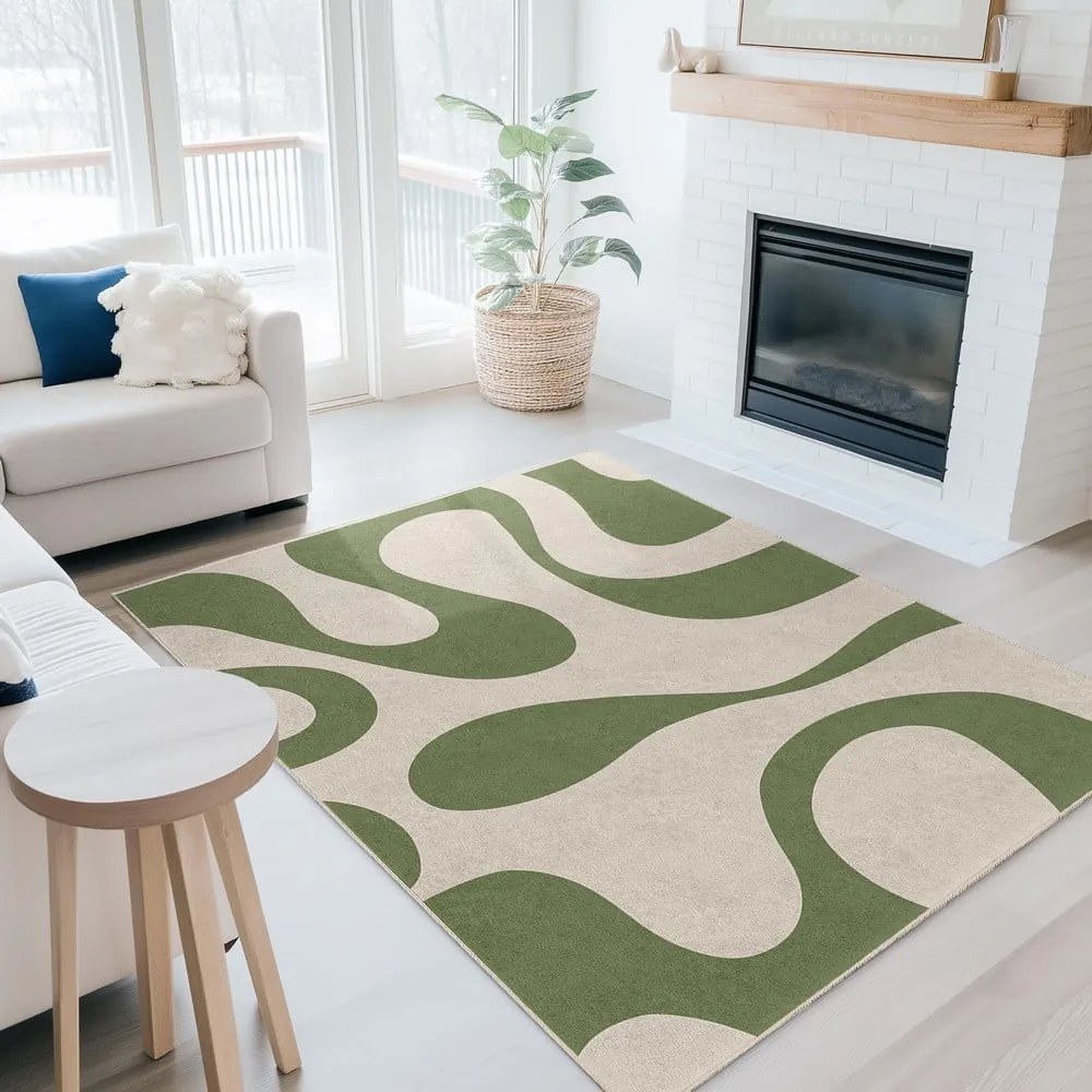Zelený pratelný běhoun 80x200 cm Matcha Latte – Mila Home