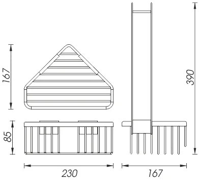 Nimco Drátěná police KI 14003H-26