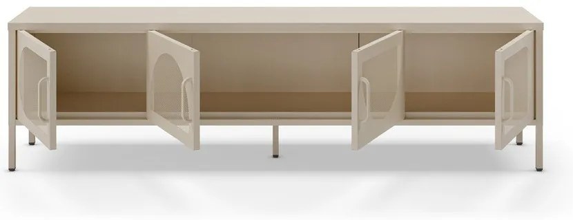 Krémový TV stolek 180x50 cm Tayra – Marckeric
