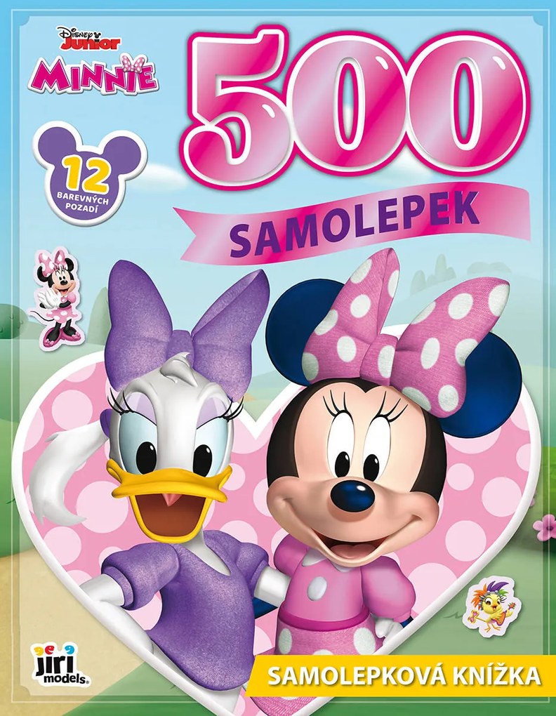 JIRI MODELS Velká samolepková knížka 500 samolepek Disney Minnie Mouse 3
