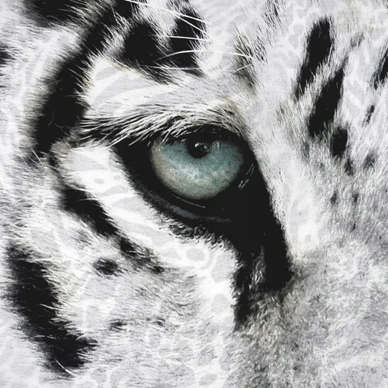 DĚTSKÉ BAVLNĚNÉ LOŽNÍ POVLEČENÍ TIGER 140X200 CM, 1 KS 70X90 CM VZOROVANÉ