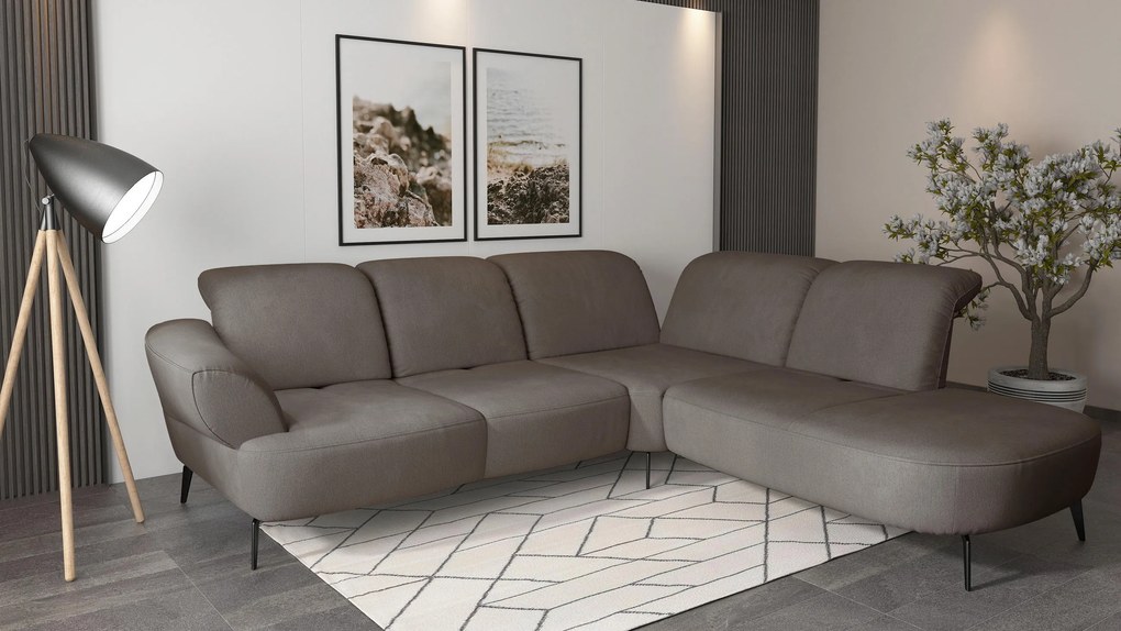 XXXLutz ROHOVÁ SEDAČKA, textil, jílová barva Sit & More - Sedací soupravy - 000144013279