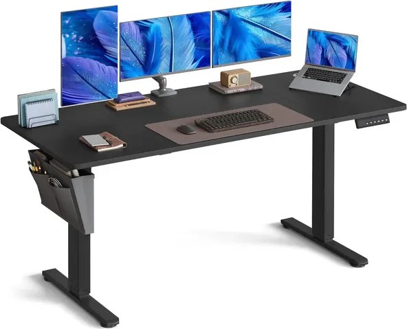 Elektricky nastavitelný psací stůl Vasagle Foral 160 cm černý