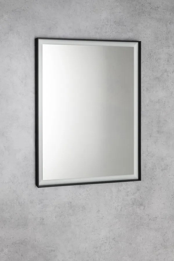 Sapho Sapho, SORT zrcadlo s LED osvětlením 60x80cm, bezdotykový IR senzor, 2700-6500K, černá mat, ST080S