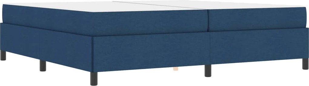 Postel s boxspringem Modrá 200 x 200 cm textil 3398891