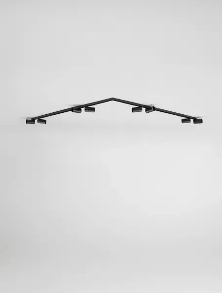 Minimalistické bodové svítidlo Oso 8 Černá