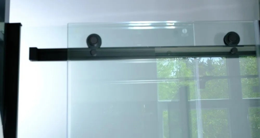 HOPA Sprchové dveře BELVER BLACK BARVA rámu - Černá, Rozměr A - 120 cm, Směr zavírání - Univerzální Levé / Pravé, Výplň - Čiré bezpečnostní sklo - 8 mm BCBELV12BC