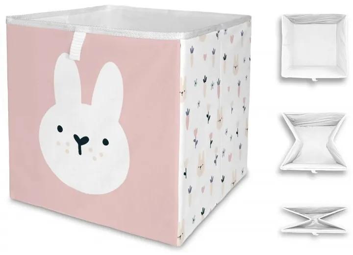 Úložná krabice sweet bunnies, 32x32 cm