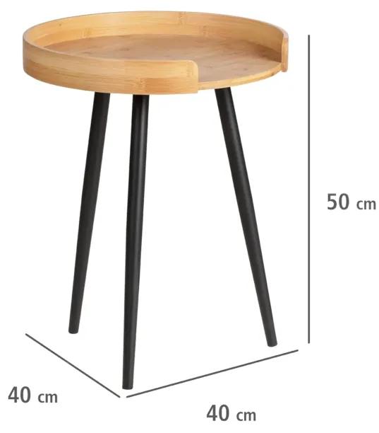 Expedo Konferenční stolek PAULETA, 40x50x40, hnědá/černá