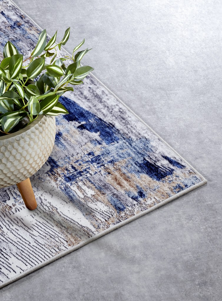 ELLE Decoration, Kusový koberec Imagination New 106035 Dark blue/Beige z kolekce Elle, 160x230, modrá, ložnice