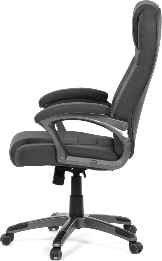 Kancelářské křeslo KA-C713 BK2, houpací mechanismus, černá látka (64 x 76) cm