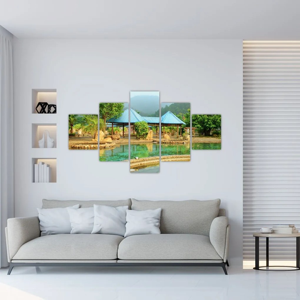 Obraz - Shanghai hotel park (125x70 cm)