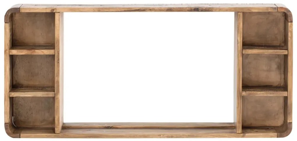 furniture-nabytek.cz - Masivní koupelnové zrcadlo Dingora II z recyklované borovice, lakované, přírodní – 130×60 cm