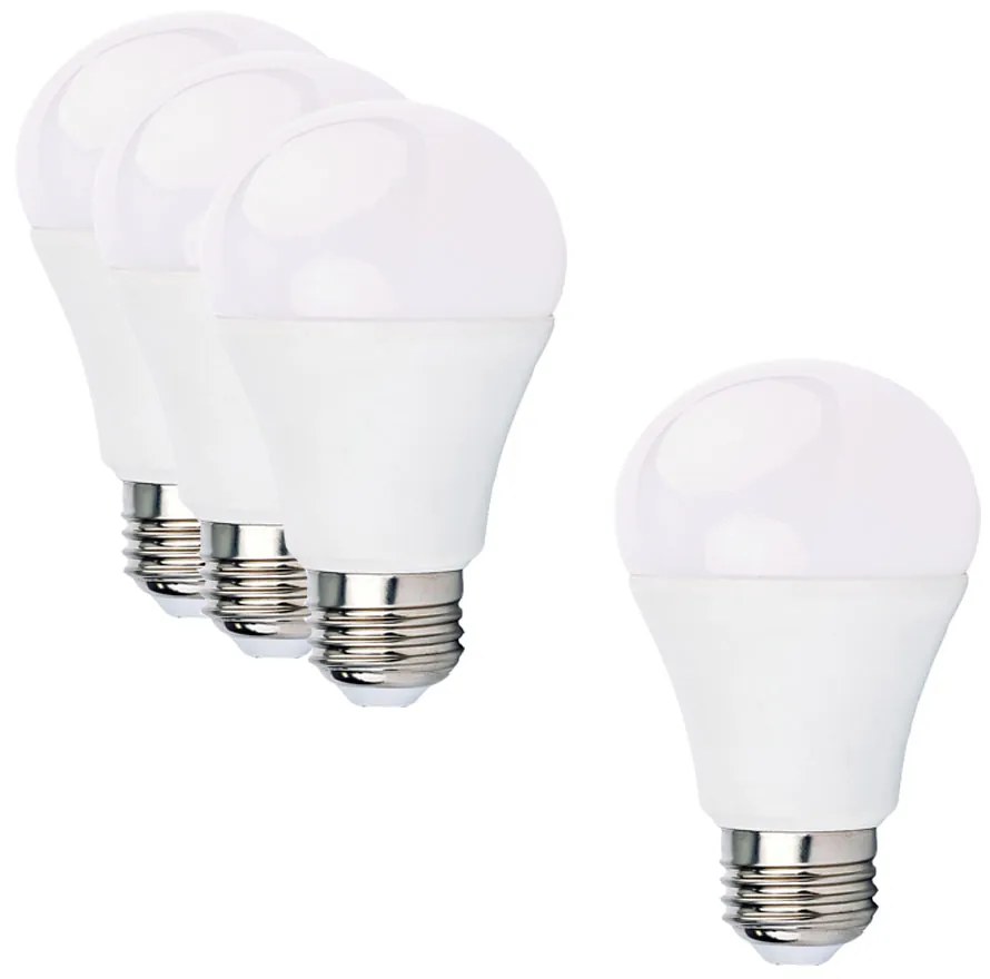 ECOLIGHT 3+1 LED žárovka - E27 - A60 - 12W - 1080Lm - studená bílá
