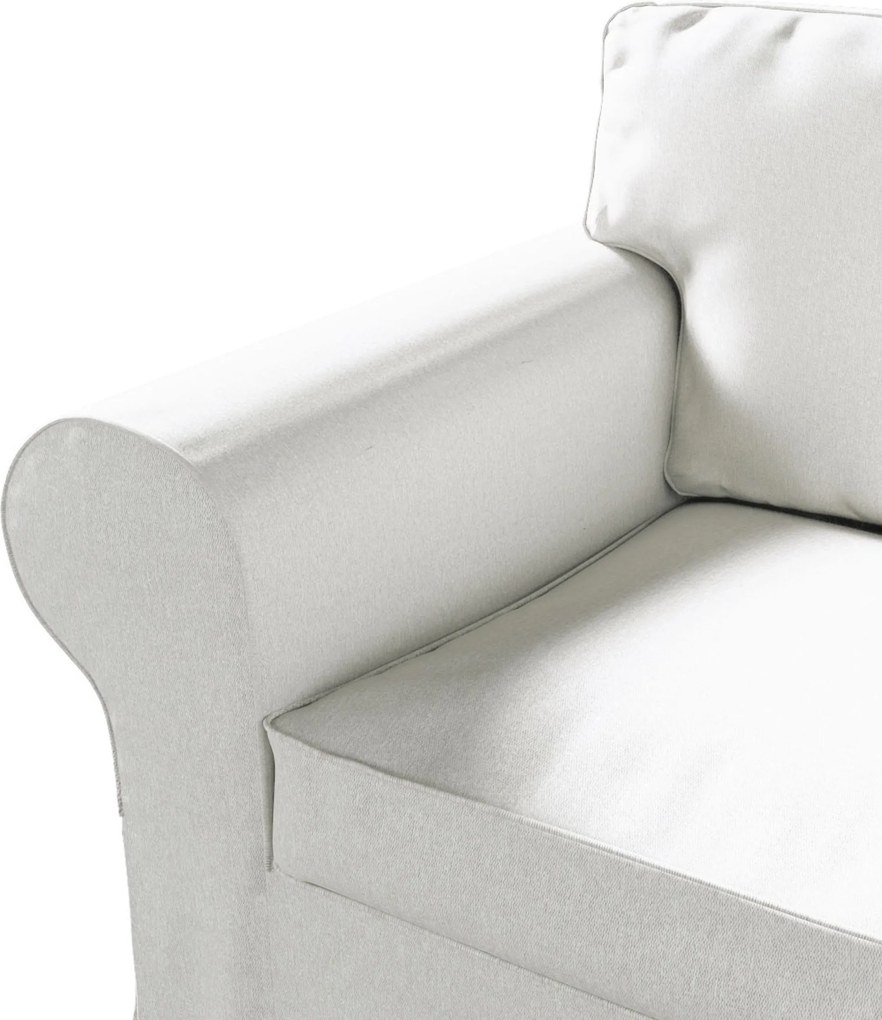 Potah na křeslo IKEA Ektorp barva krémová látka pletený vzor