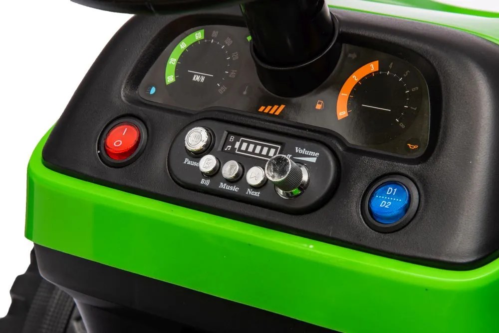 LEAN CARS Akumulátorový traktor BBH-030, zelený