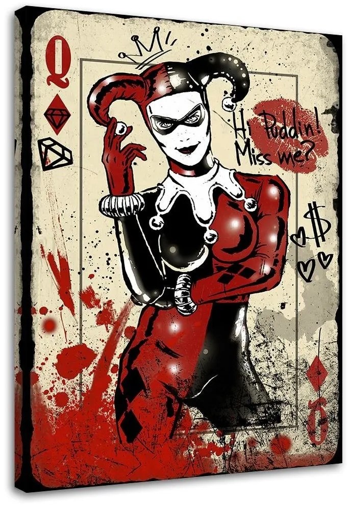 Gario Obraz na plátně Figurka Harley Quinn - DDJVigo Rozměry: 40 x 60 cm