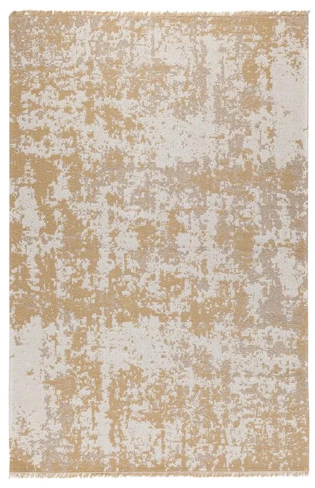 Žluto-béžový bavlněný koberec Oyo home Casa, 125 x 180 cm
