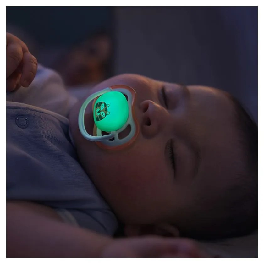 PHILIPS AVENT Šidítko Ultra air noční 0-6 m chlapec, 2 ks Philips Avent