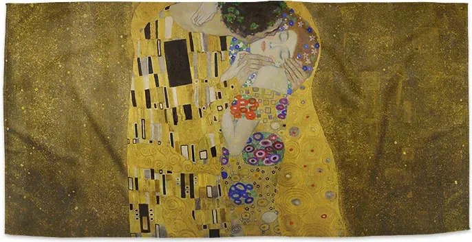 Sablio Ručník Polibek - Gustav Klimt - 30x50 cm