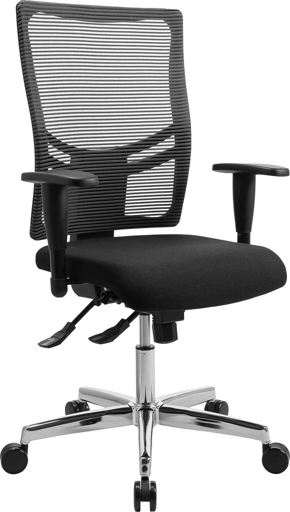 XXXLutz OTOČNÁ ŽIDLE, síťovina, černá Dieter Knoll - Online Only kancelářské židle - 001319008201