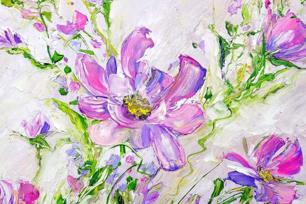 Obraz malované květiny léta Varianta: 90x60