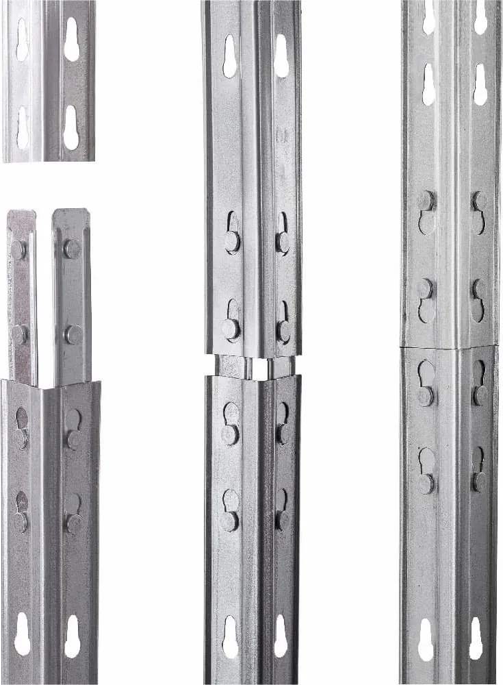 Kovový regál RIVET PRO 180x120x45 DTD dřevotříska 5 úrovní pozinkovaná