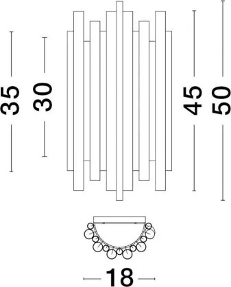 Nástěnné LED svítidlo NOVA LUCE FELIX 20W 3000K 9287917