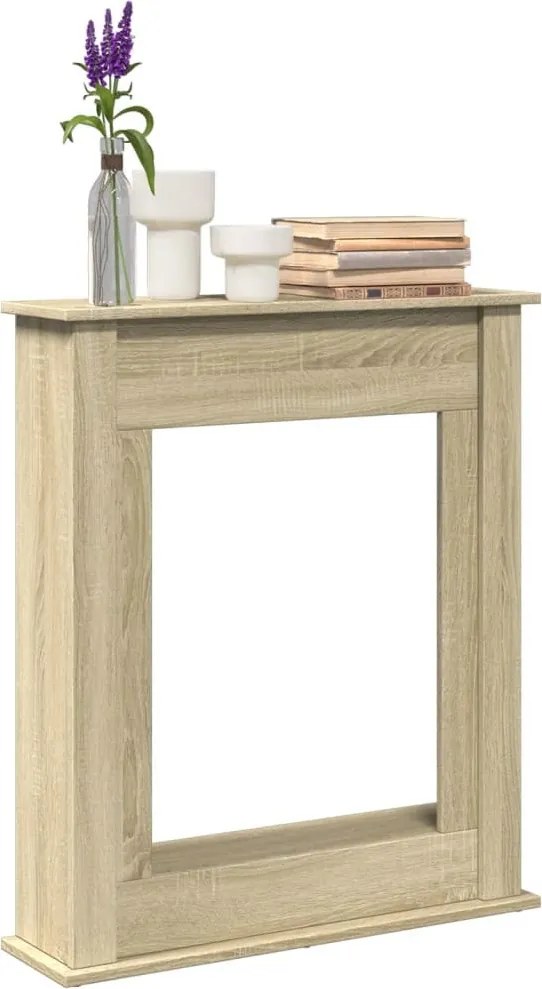 vidaXL Krbový rám 75x20x87,5 cm, konstrukční dřevo [854581] Barva: dub sonoma