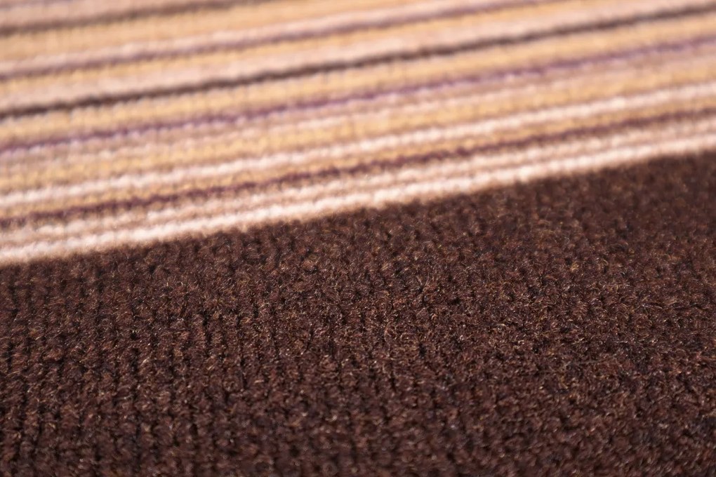 Associated Weavers, Protiskluzový běhoun na míru Carnaby 41, šíře 80 cm, hnědá, chodba / předsíň