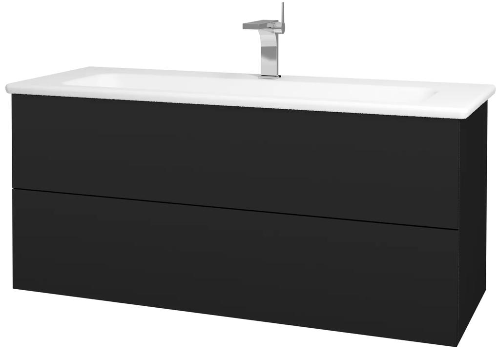 Dřevojas Koupelnová skříň VARIANTE SZZ2 120 (umyvadlo Euphoria) Varianta: D16  Beton tmavý / D16 Beton tmavý