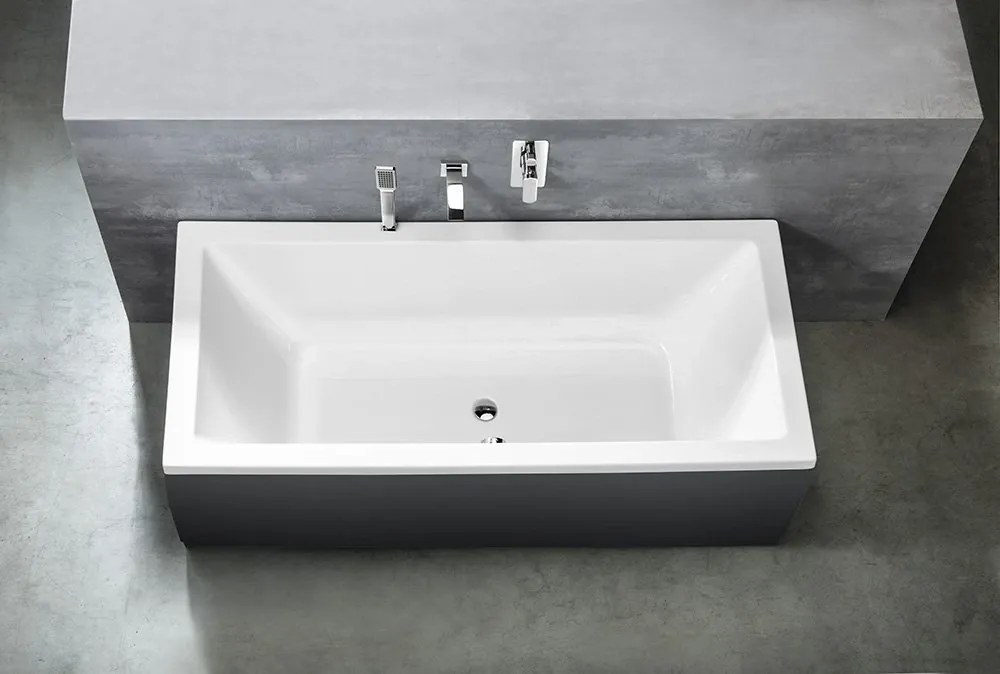 Aqualine Aqualine, NISA obdélníková vana 180x80x41cm, bílá, A1880