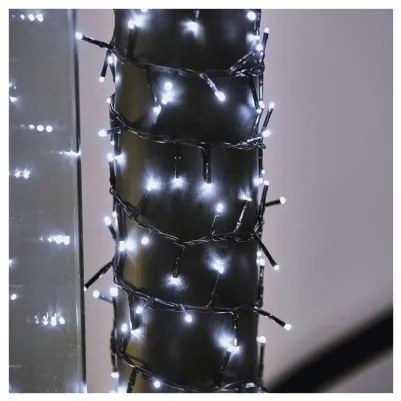 LED vánoční řetěz Hedge s časovačem 12 m studená bílá