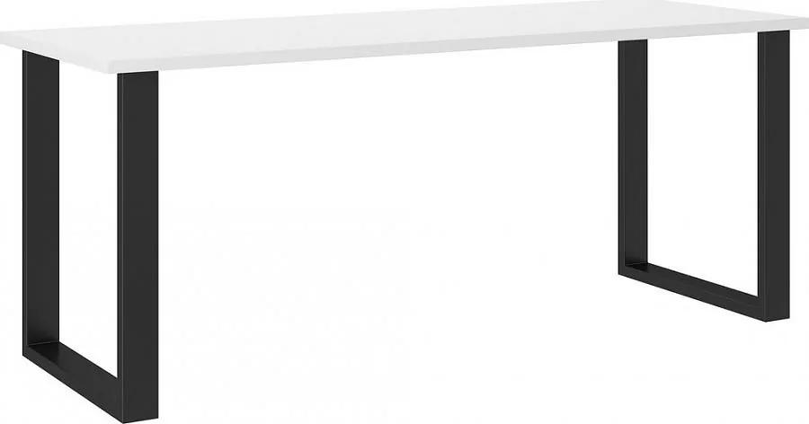 Casarredo - Komfort nábytek Jídelní stůl PILGRIM 185x67, bílá/černý kov