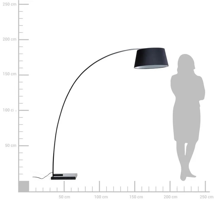 Moderní stojací lampa černá - BENUE